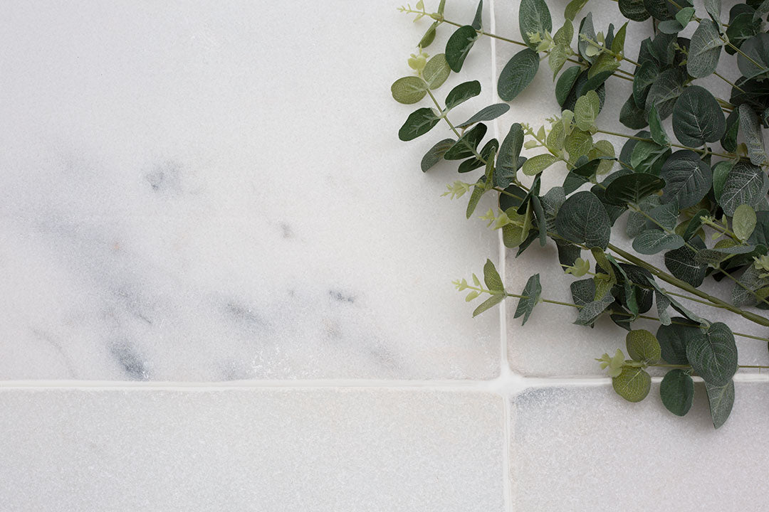Parisian White Tumbled Marble Tiles | Quorn Stone