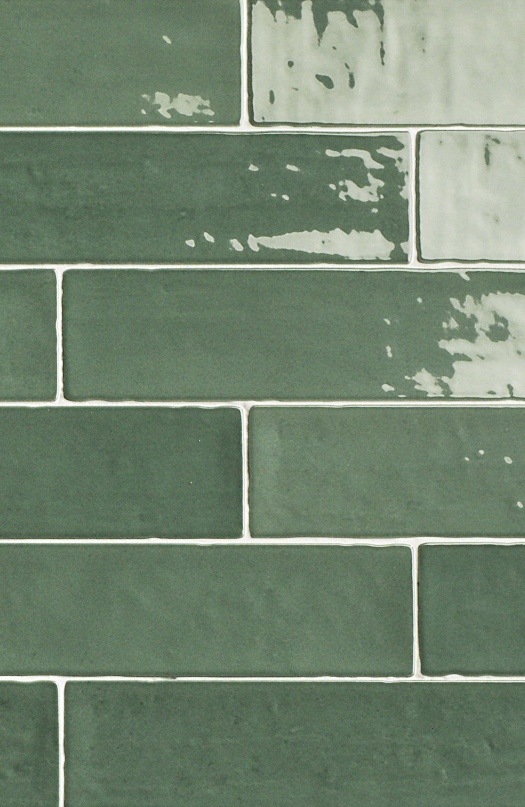 Zellige Green Gloss Metro Tiles | Wall Tiles | Quorn Stone