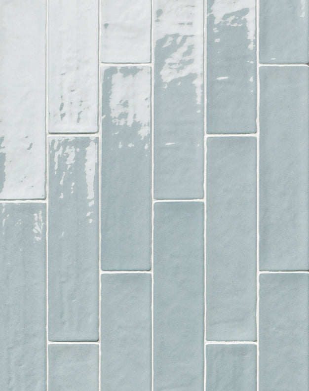 Zellige Blue Gloss Metro Tiles | Wall Tiles | Quorn Stone